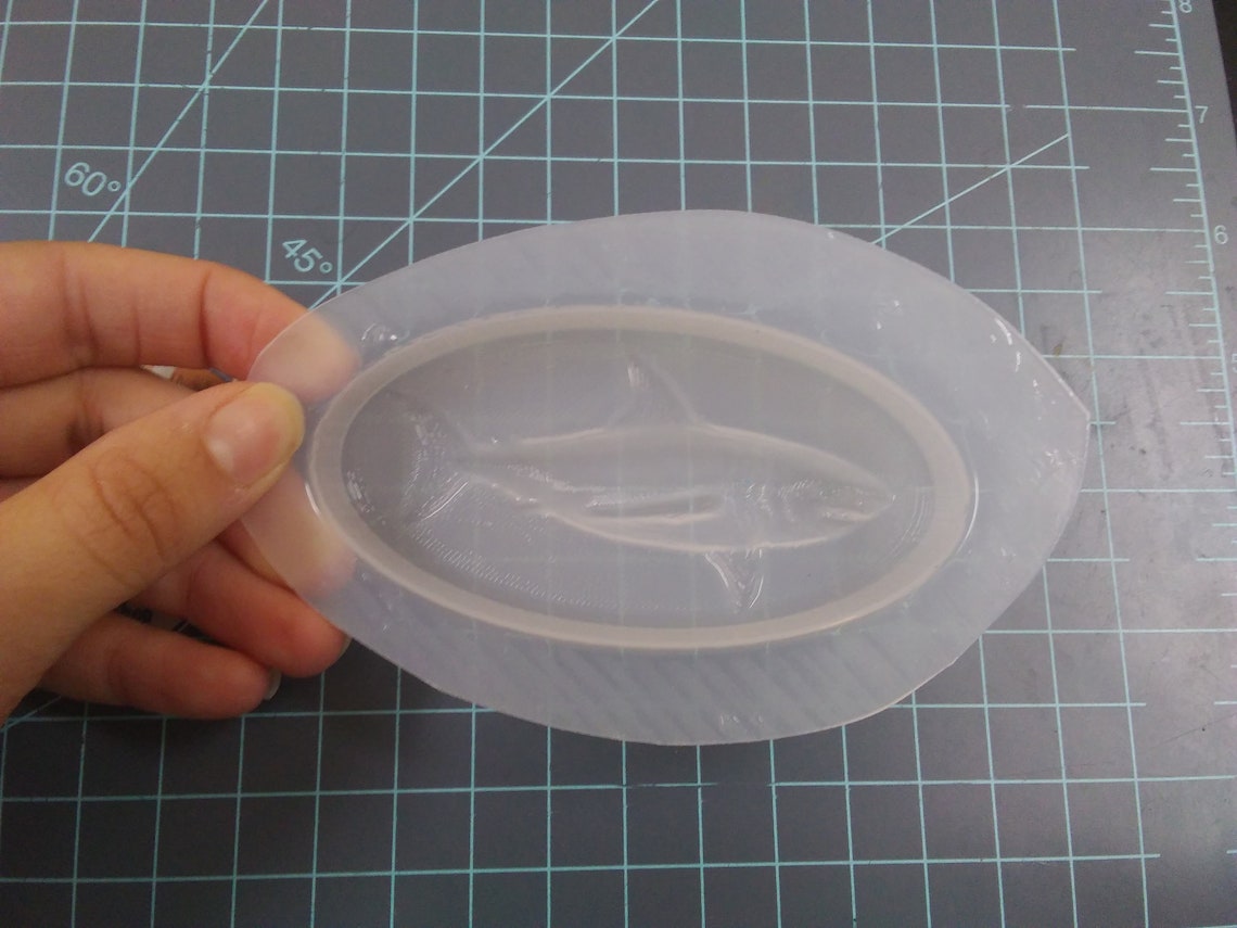 Shark Plastic Mold or Silicone Mold, Bath Bomb Mold, Soap Mold, Fish ...