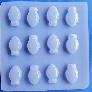 Mini Light Bulb Plastic Mold or Silicone Mold, Bath Bomb Mold, Soap ...