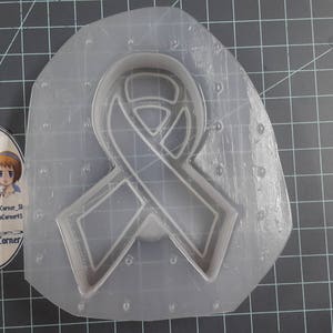 Awareness Ribbon Plastic Mold or Silicone Mold, Awareness Mold, Soap ...