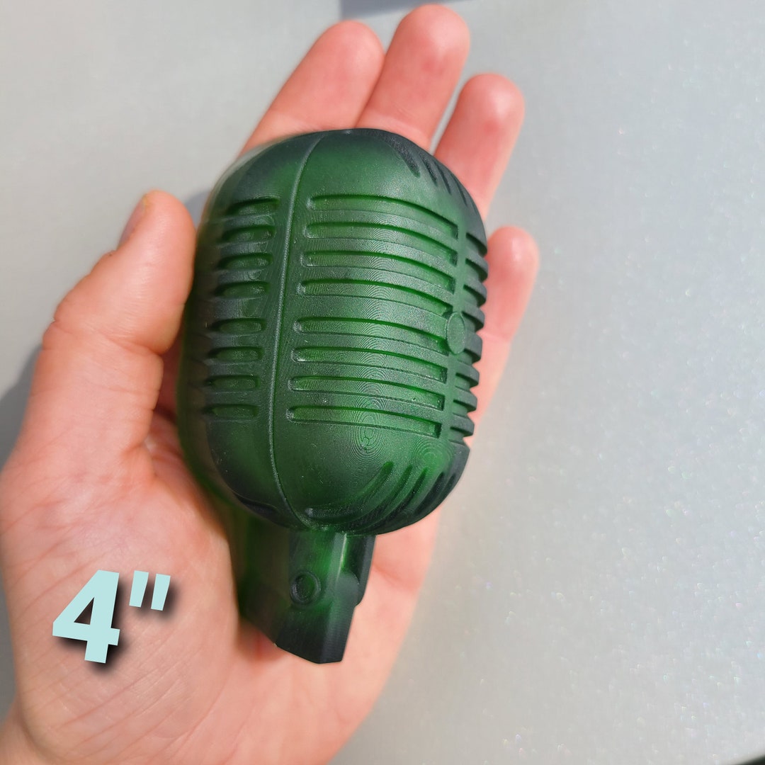 Retro Microphone Plastic Mold or Silicone Mold, Bath Bomb Mold, Soap ...