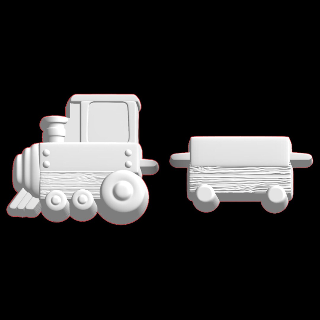Train Mold Plastic Mold or Silicone Mold, Chocolate Mold, Soap Mold ...