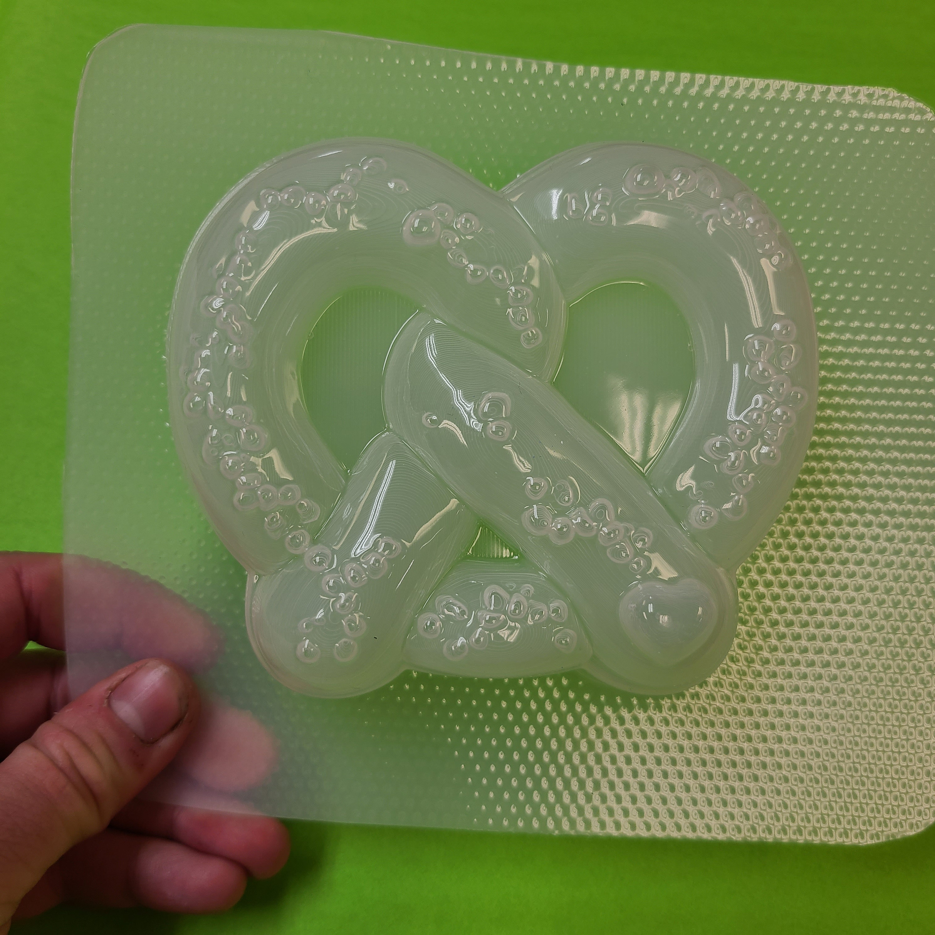 Pretzel Plastic Mold or Silicone Mold, Bath Bomb Mold, Soap Mold ...