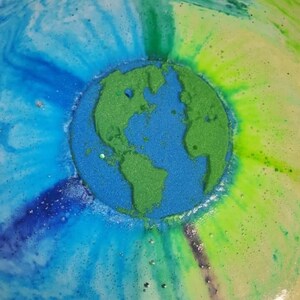 2D Flat Earth Round Plastic Mold, Bath Bomb Mold, Soap Mold, State Mold ...