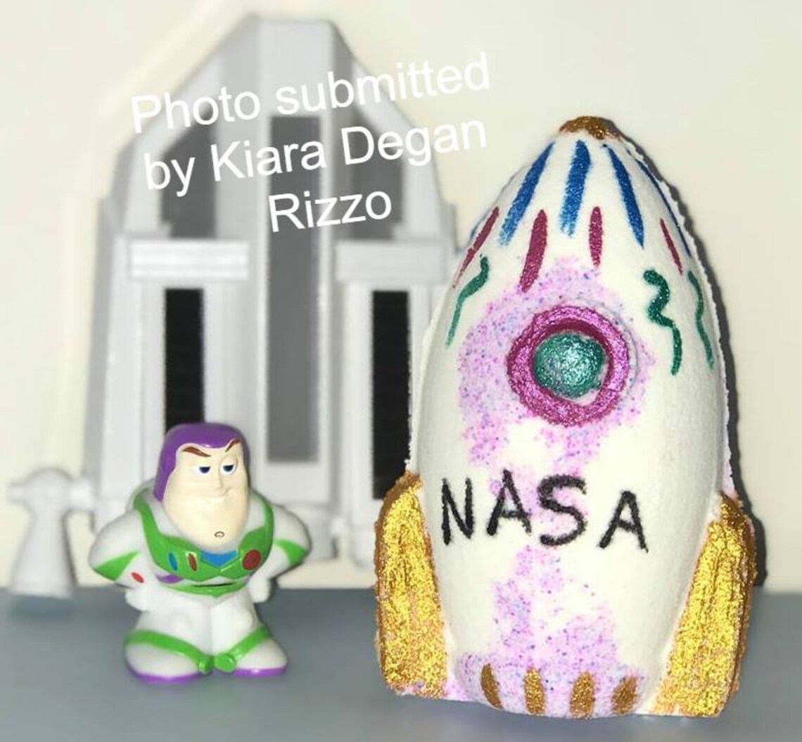 Rocket 2-part Plastic Mold, Bath Bomb Mold, Soap Mold, Spaceship Mold ...