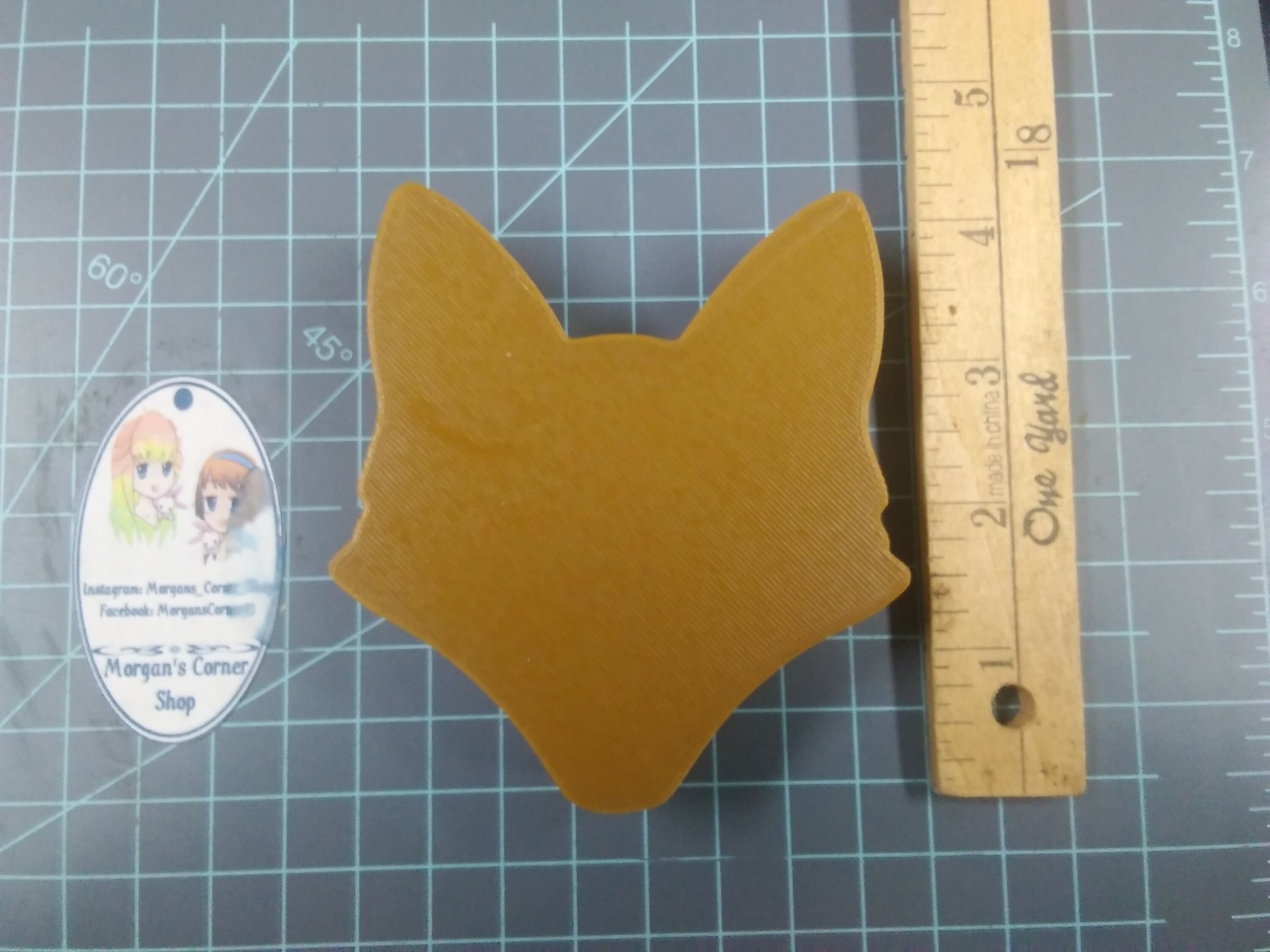 Fox Head Silhouette Plastic Mold or Silicone Mold Bathbomb | Etsy
