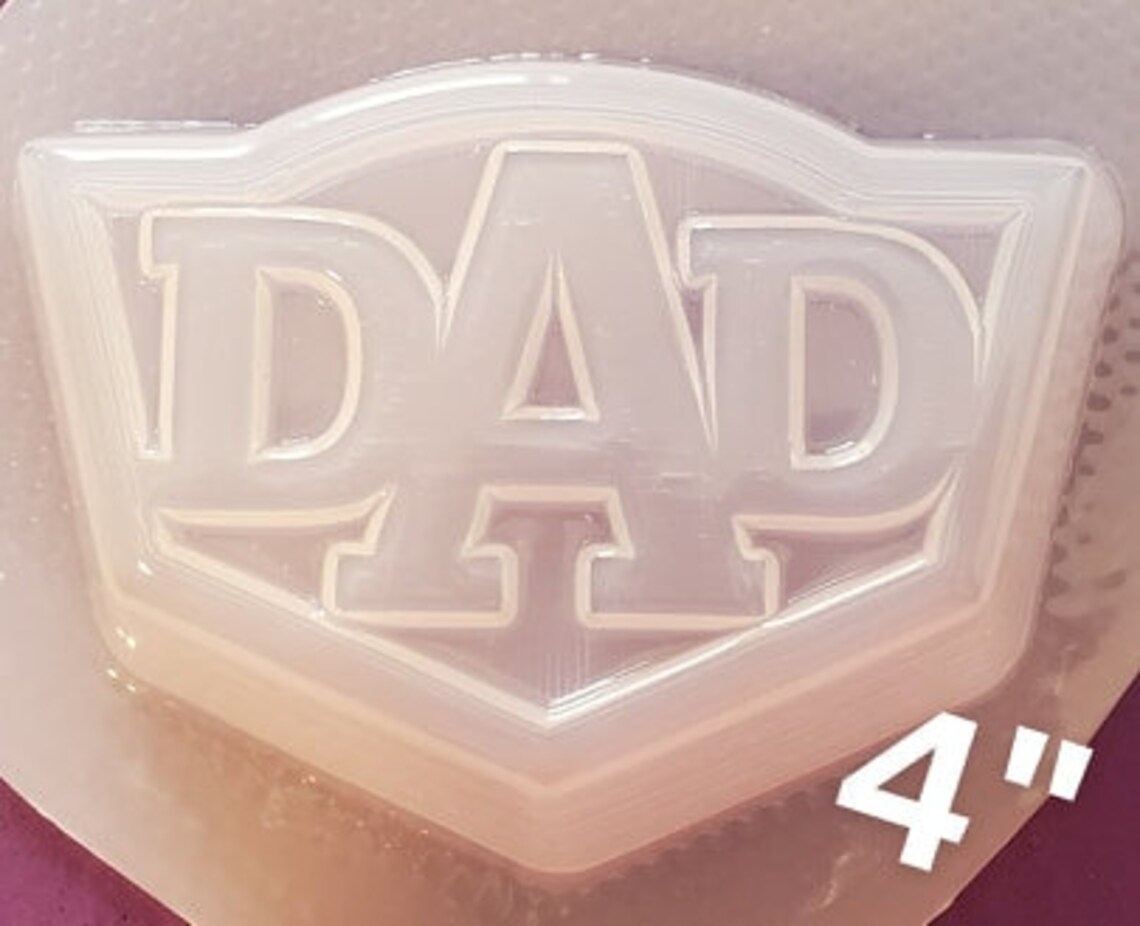 Super Dad Plastic Mold or Silicone Mold, Bath Bomb Mold, Soap Mold, Dad ...