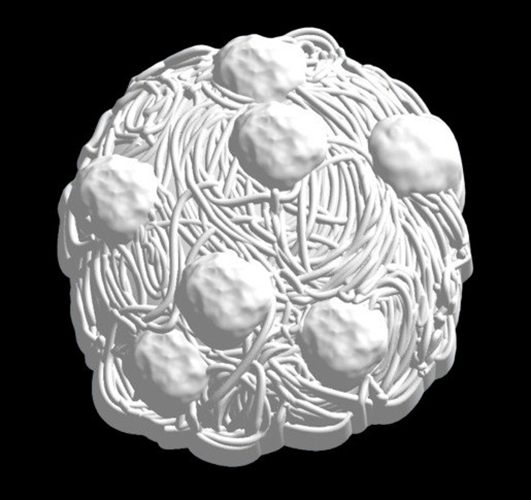 Spaghetti & Meatballs Plastic Mold or Silicone Mold, Bath Bomb Mold ...
