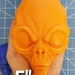 Detailed Alien Head Plastic Mold or Silicone Mold, Bath Bomb Mold, Soap ...