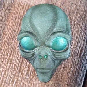 Detailed Alien Head Plastic Mold or Silicone Mold, Bath Bomb Mold, Soap ...