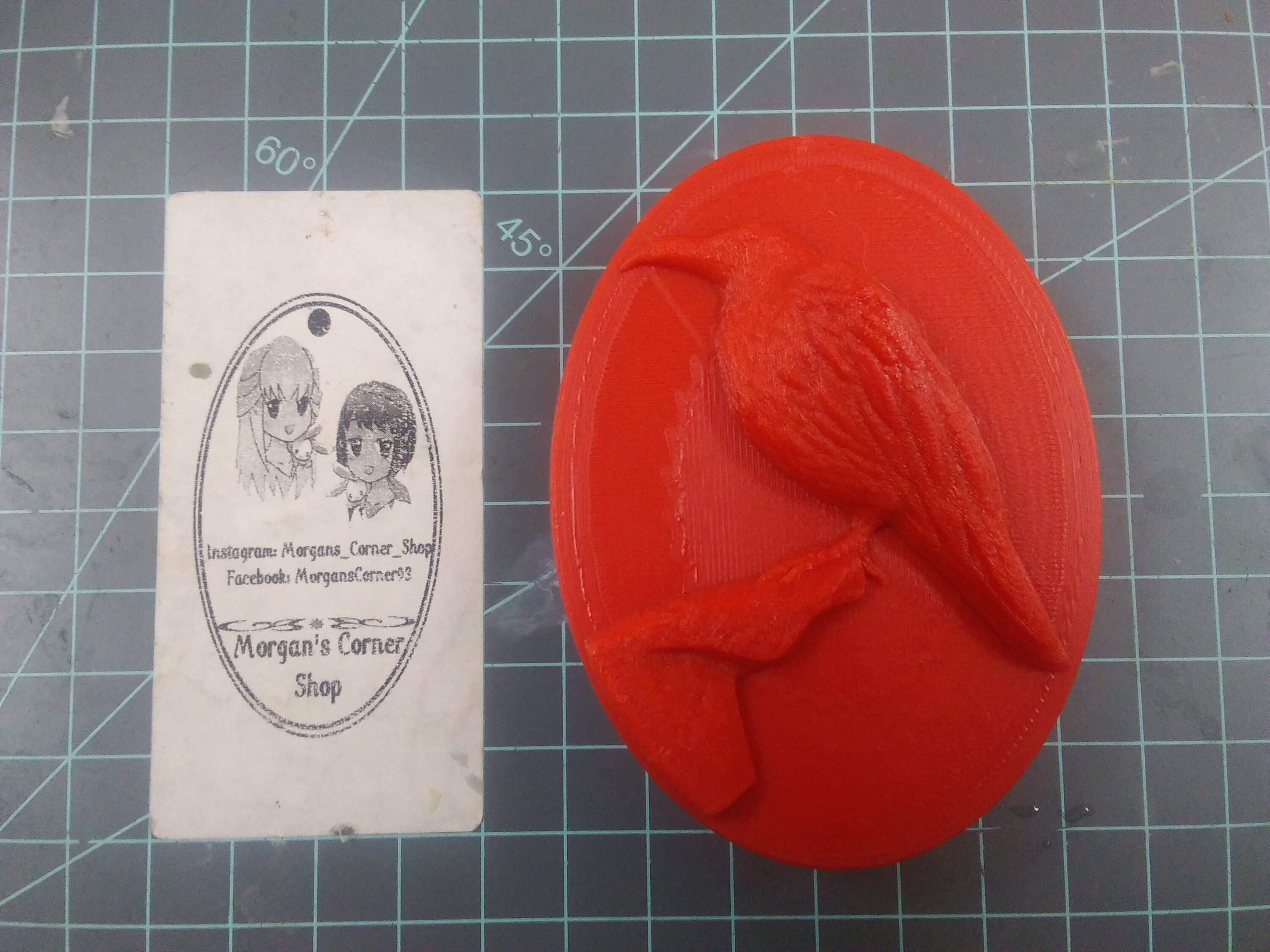 Raven Plastic Mold or Silicone Mold, Bath Bomb Mold, Soap Mold, Bird ...