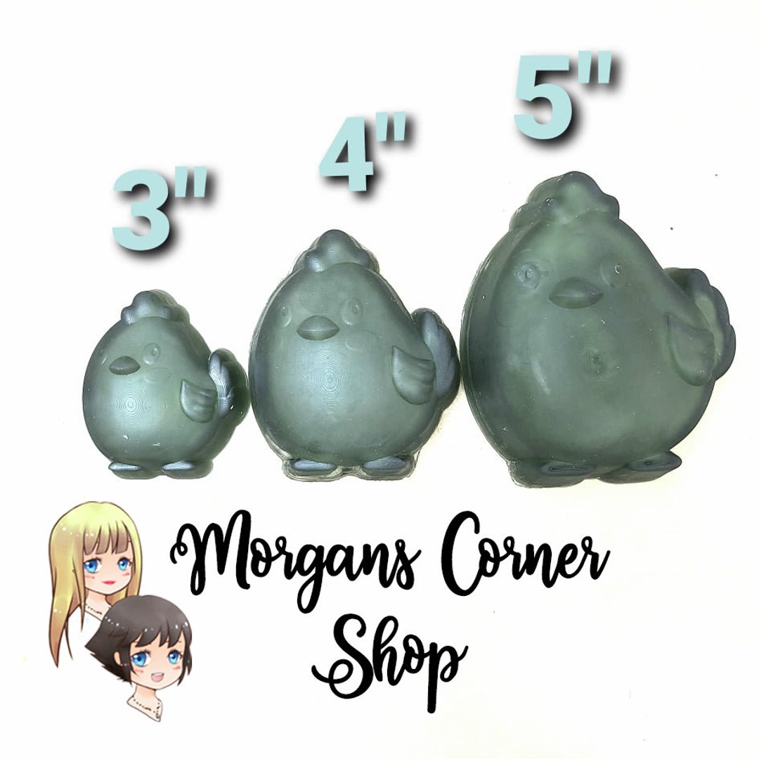 Simple Chick Chicken Plastic Mold or Silicone Mold, Bath Bomb Mold ...