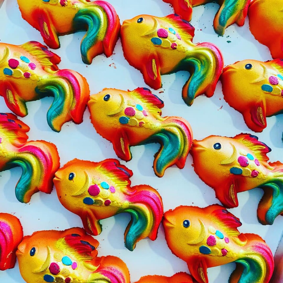 Simple Fish Plastic Mold or Silicone Mold, Bath Bomb Mold, Soap Mold ...