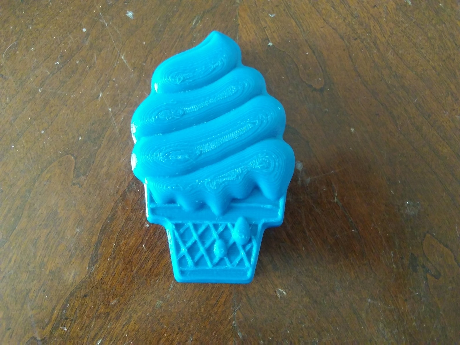 Drippy Ice Cream Cone Plastic Mold or Silicone Mold, Bath Bomb Mold ...