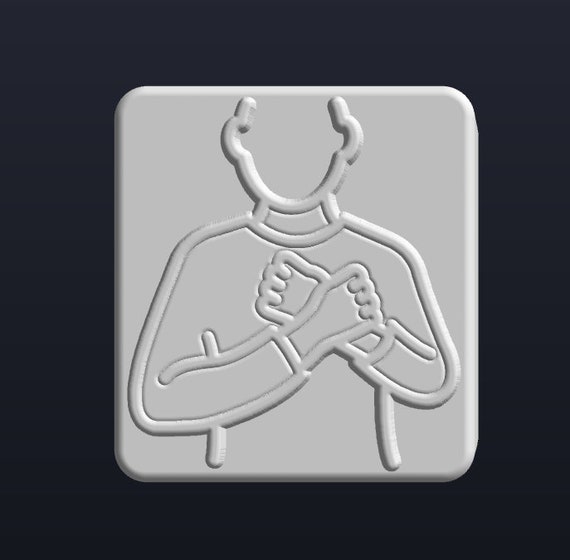 American Sign Language ASL Love Plastic Mold or Silicone Mold - Etsy