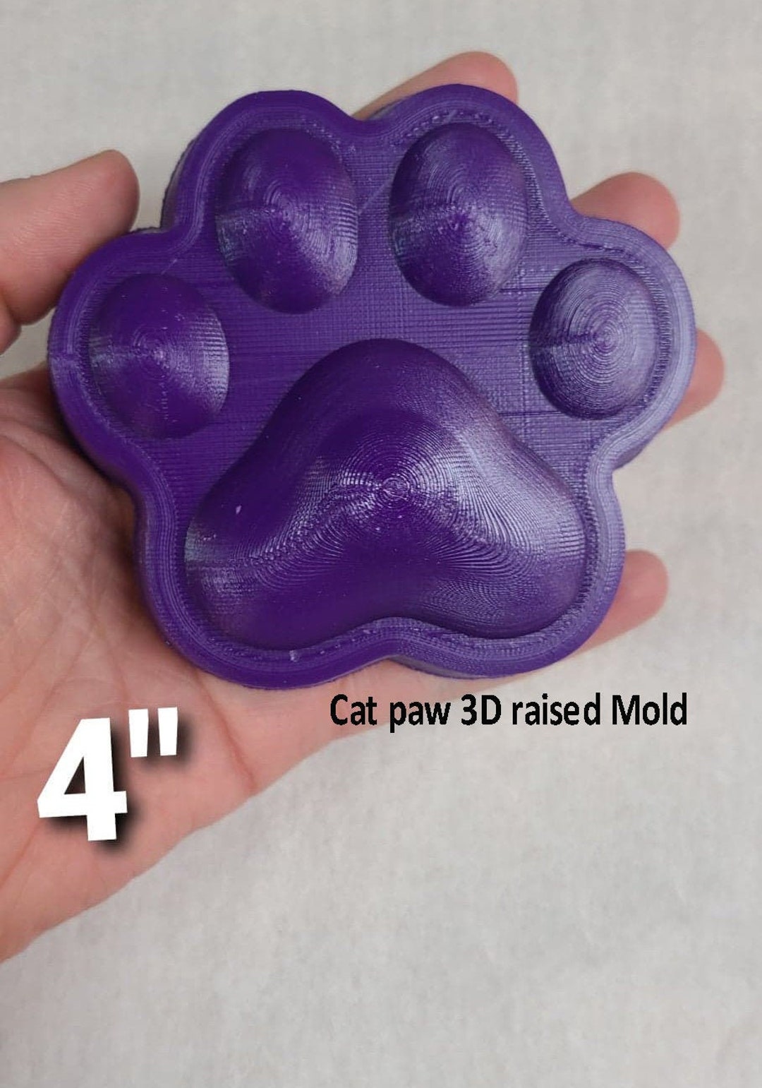 Cat Paw Plastic Mold or Silicone Mold, Bath Bomb Mold, Soap Mold, Paw ...