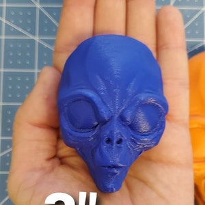 Detailed Alien Head Plastic Mold or Silicone Mold, Bath Bomb Mold, Soap ...