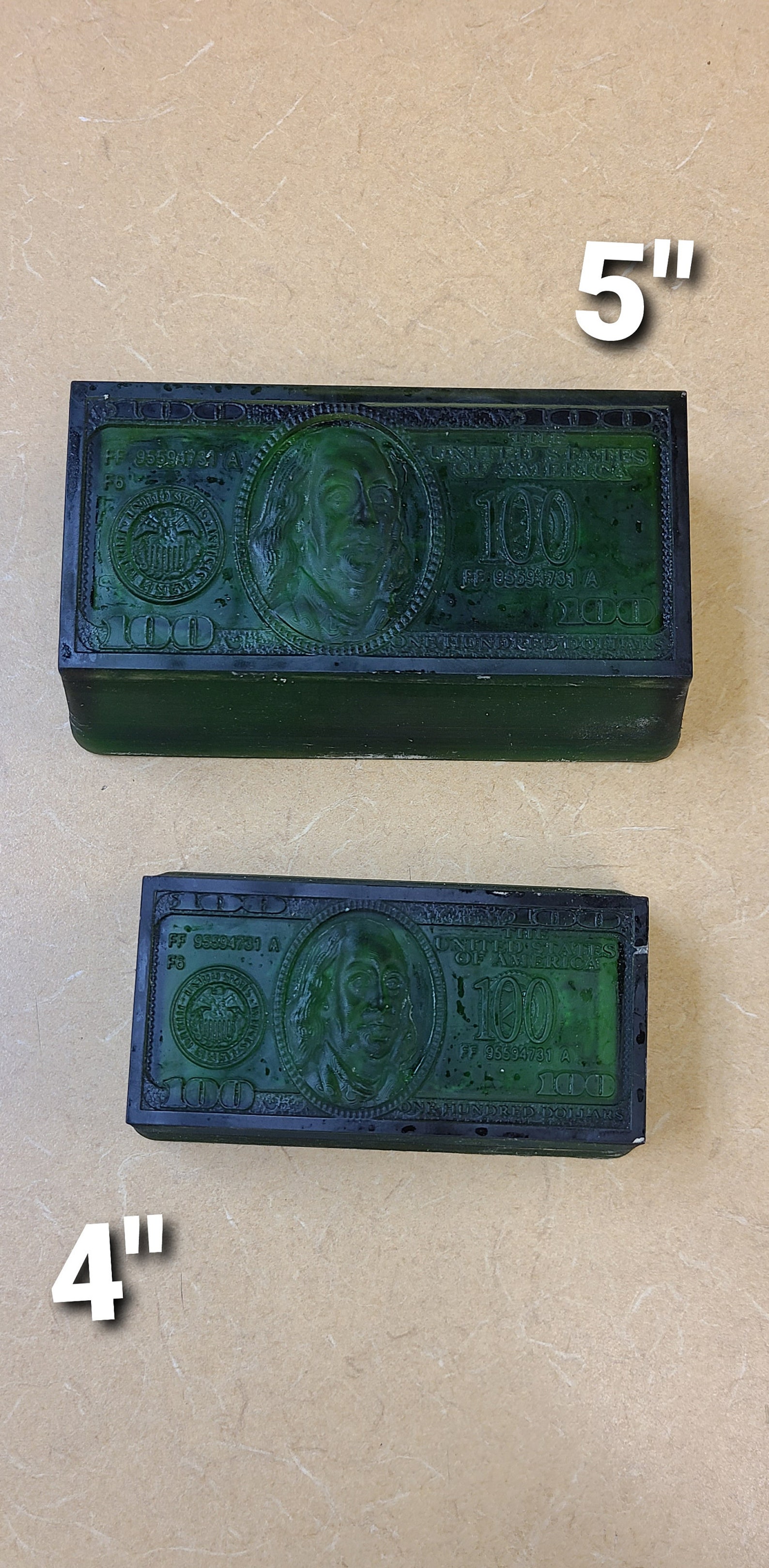 100 Dollar Bill Plastic Mold or Silicone Mold Bath Bomb Mold - Etsy