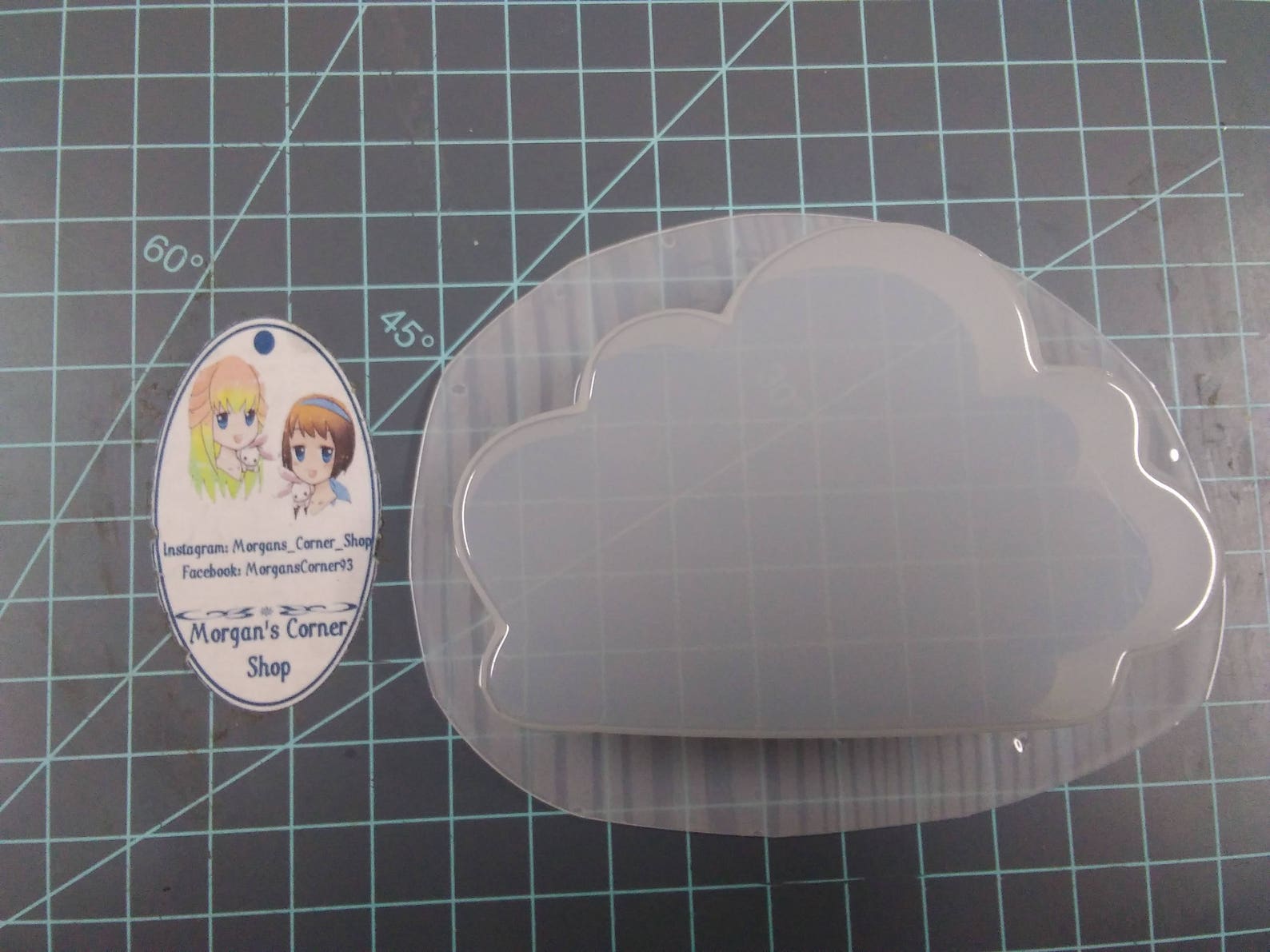 Cloud Silhouette Plastic Mold or Silicone Mold, Cloud Mold, Resin Mold ...