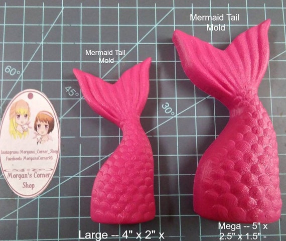 Mermaid Tail Plastic Mold or Silicone mold soap mold mermaid | Etsy