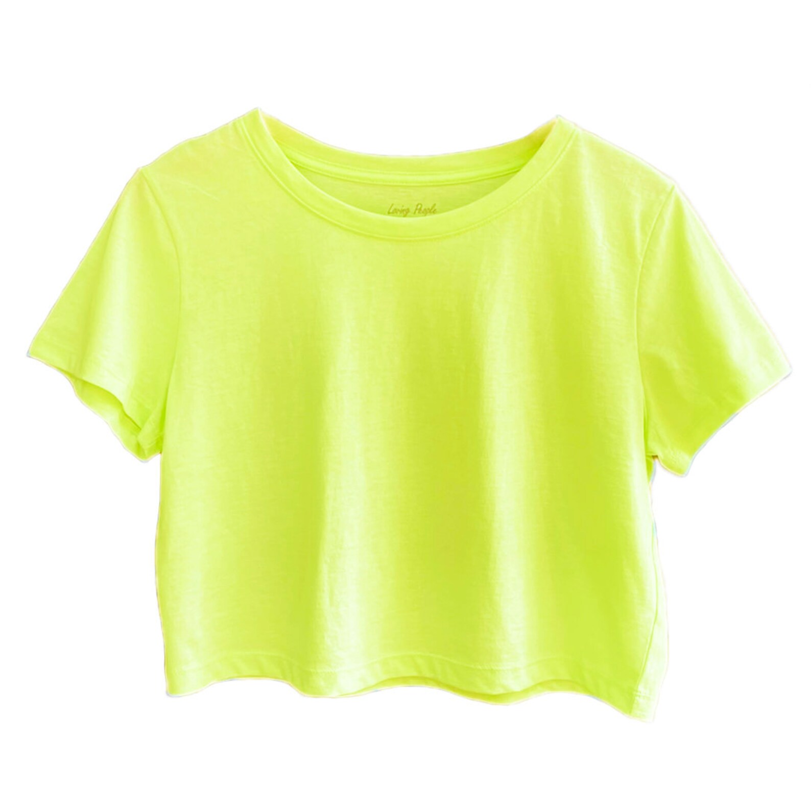 Crop Tops for Women Canary Yellow / Loose Fit / Boxy T-shirts / Girl's ...