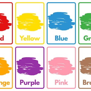 Color and Shape Flashcards Printable file Only Help Your Child Learn ...