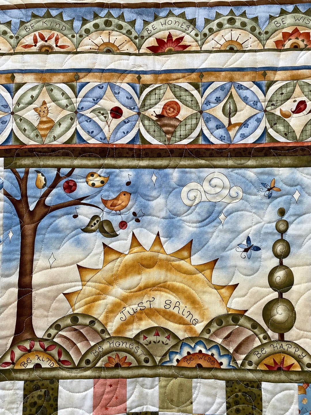 Handmade Forest Babies Theme Quilt - Etsy