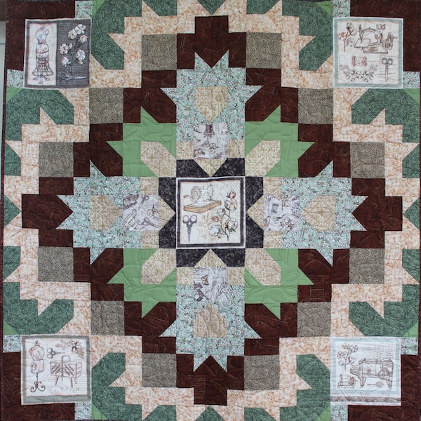 Sewing Themed Quilt - Etsy