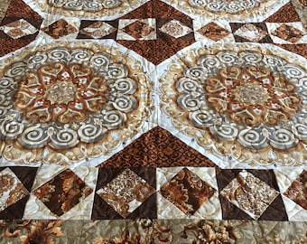 Modern Mandala Quilt Pattern or Pattern and Template Set - Etsy