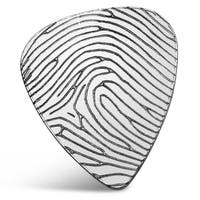 Actual Fingerprint Pick Keychain | Custom Engraved Guitar Plectrum ...