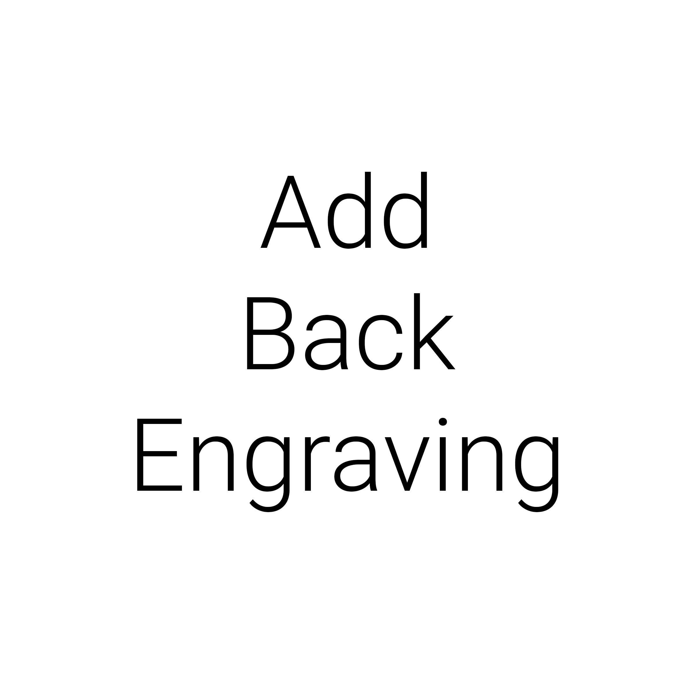 Add Back Engraving - Etsy Canada