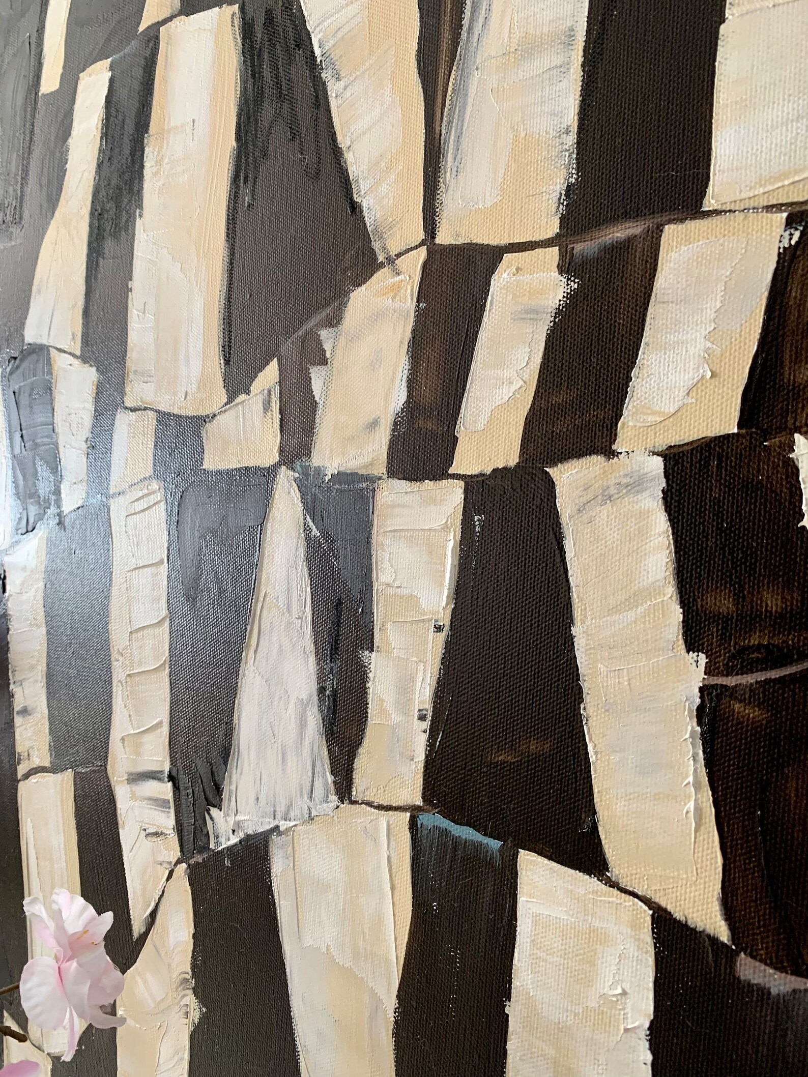 Abstract Checkerboard Painting / Modern Art/ Large Painting/ - Etsy