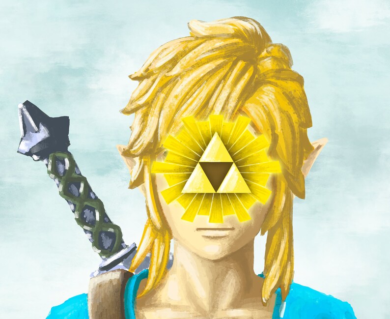 The LEGEND OF ZELDA Inspired Art Print Painting Rene | Etsy