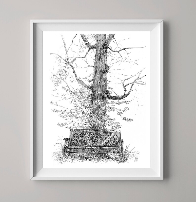 Gliding Into Summer Pen Drawing Art Print Illustration Gift - Etsy