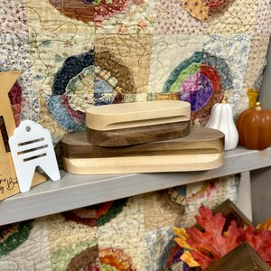Handcrafted Maple and Walnut Quilt Clapper, Quilting Tool (6, 9, 12 ...