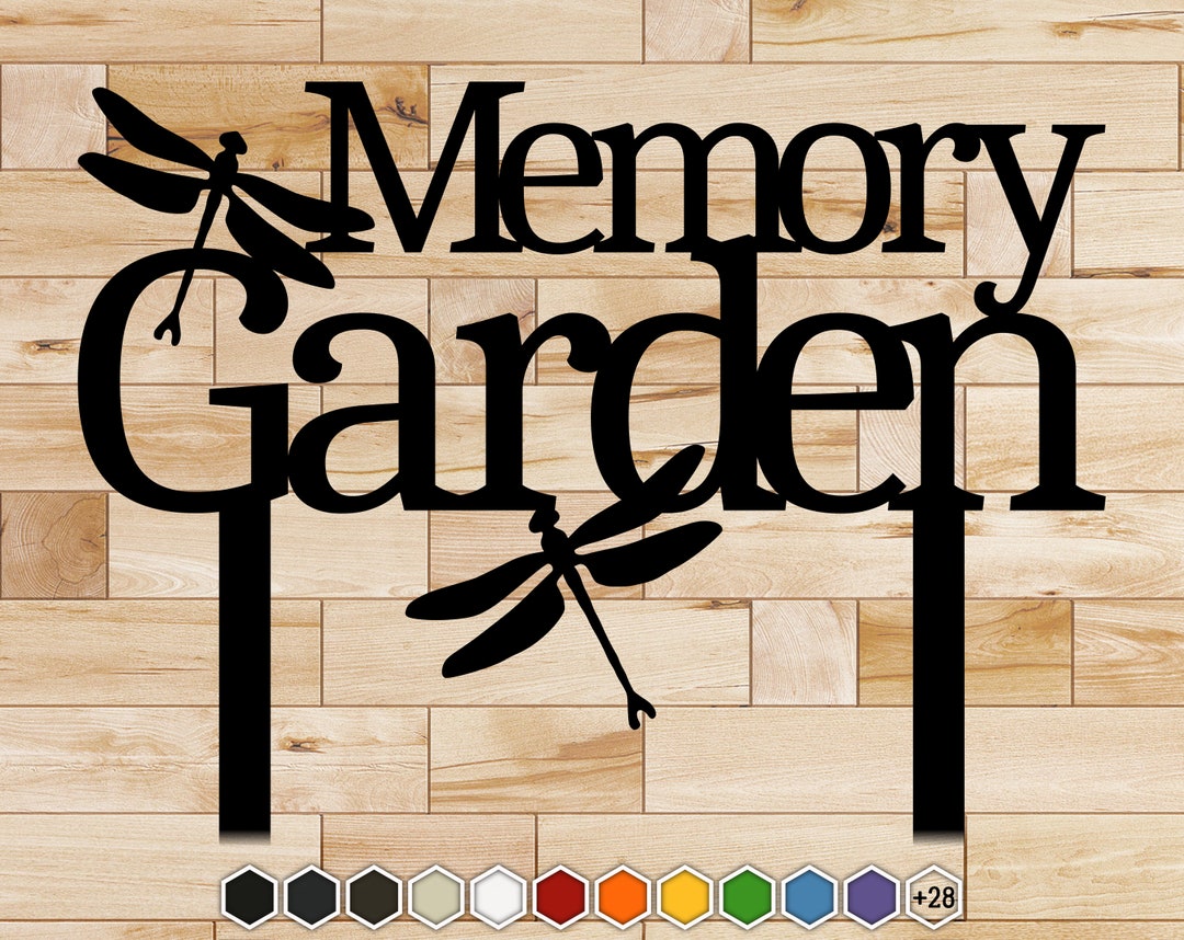 Memory Garden Metal Sign | Memorial Garden Stake | Outdoor Remembrance ...
