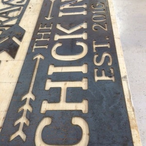 The Chick Inn - Established Year (personalized) - 24" Wide X 8" Tall ...