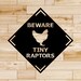 Beware Tiny Raptors 18 Wide X 18 Tall standard Plasma Cut Metal Art - Etsy