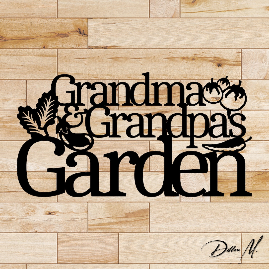 Large Custom Garden Sign - Fence Sign - Etsy