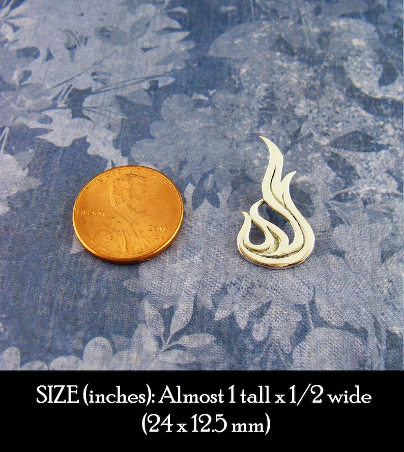 Fire Flame Necklace Pendant Symbol Sign Fire Fighter Wife Gift Element ...