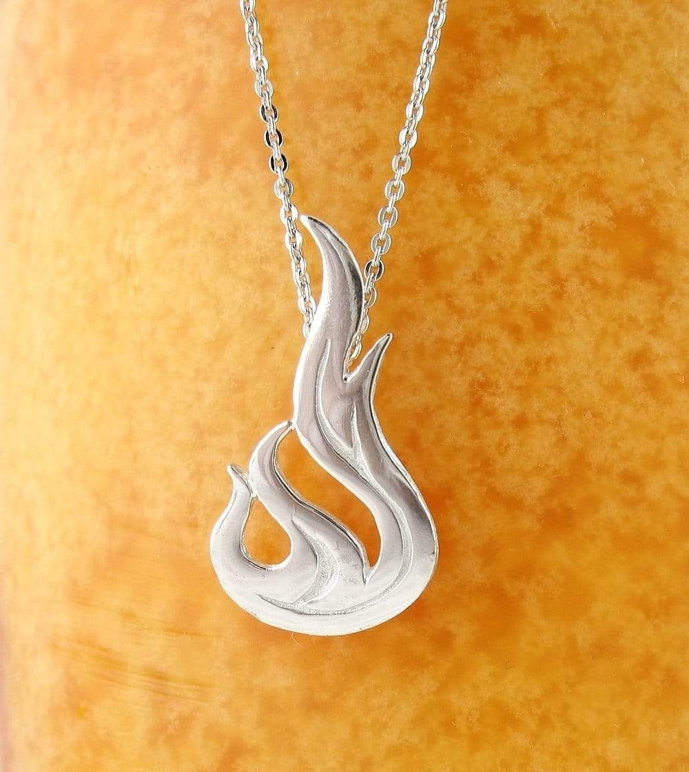 Fire Flame Necklace Pendant Symbol Sign Fire Fighter Wife Gift | Etsy