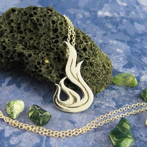 Fire Flame Necklace Pendant Symbol Sign Fire Fighter Wife Gift Element ...
