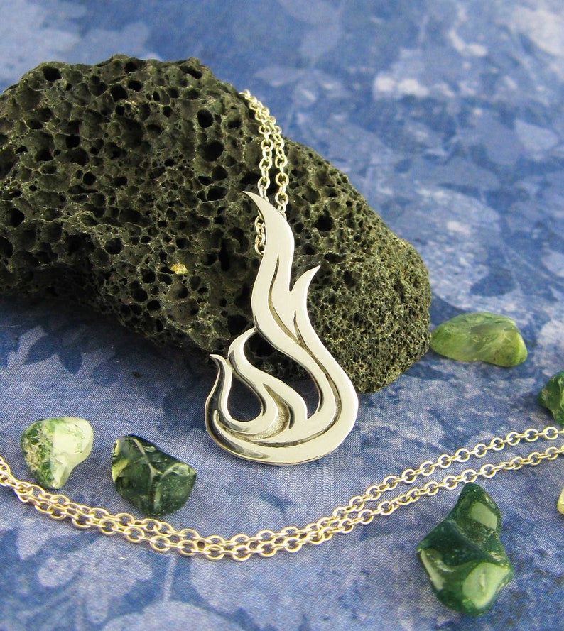 Fire Flame Necklace Pendant Symbol Sign Fire Fighter Wife Gift - Etsy