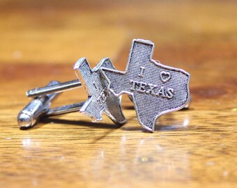 Texas cufflinks | Etsy