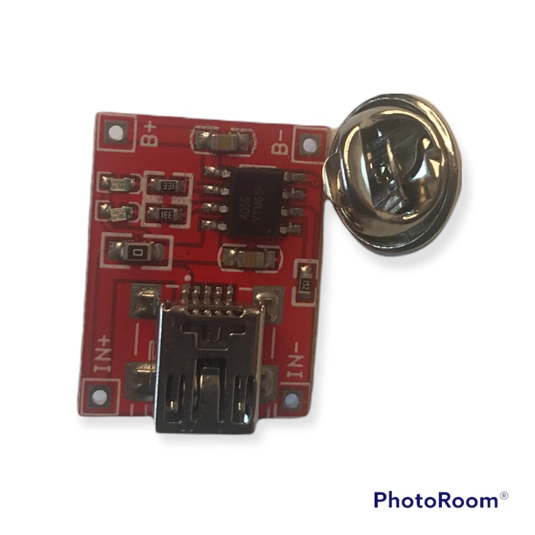 Red Circuit Board Lapel Pin, Computer Nerd Tie Tack, Novelty ...