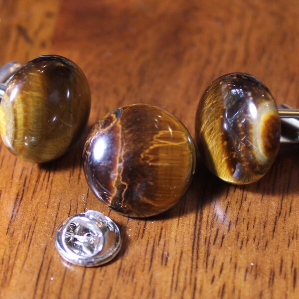 Tiger Eye Cufflinks - Etsy