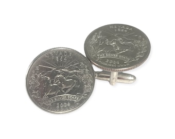 Louisiana Quarter Cufflinks Louisiana State Quarter Cuffs - Etsy