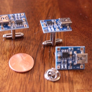 Circuit Board Accessories Set, Computer Nerd Cuff Links and Lapel Pin ...