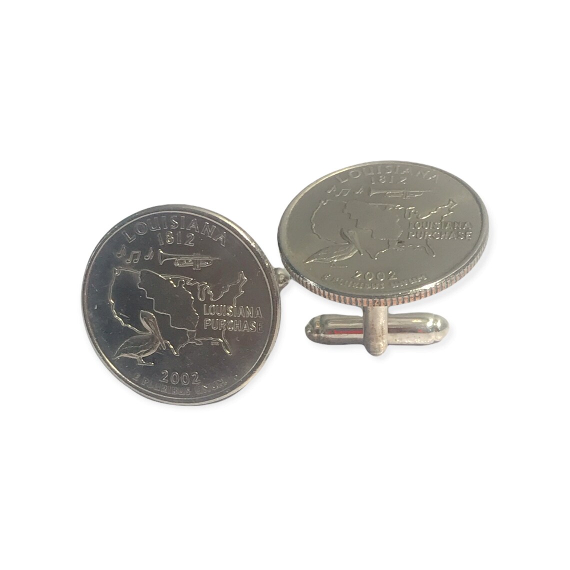 Louisiana Quarter Cufflinks, Louisiana State Quarter Cuffs, New Orleans ...