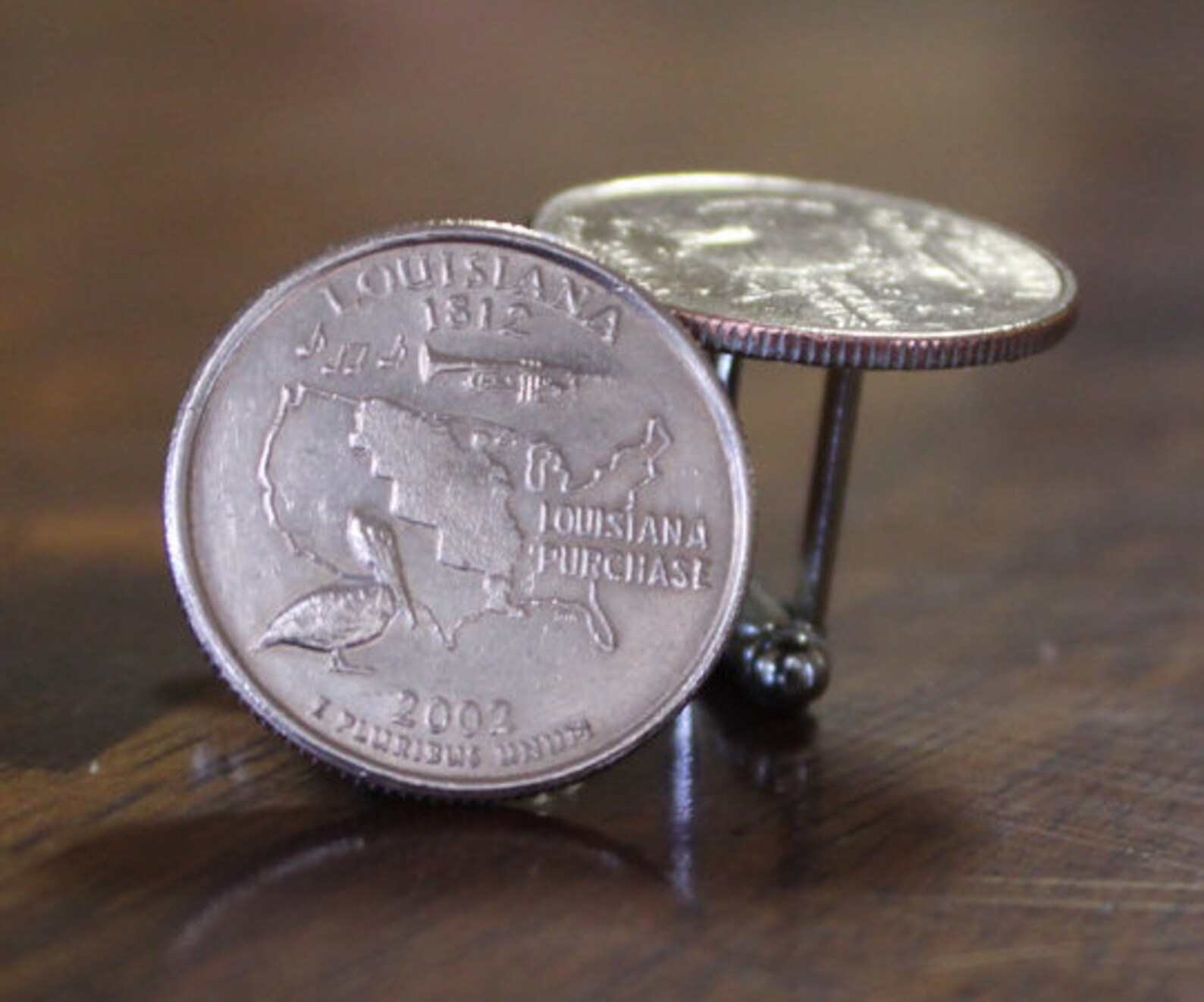 Louisiana Quarter Cufflinks, Louisiana State Quarter Cuffs, New Orleans ...