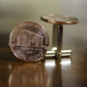 Abe Abraham Lincoln Penny Log Cabin Coin Cufflinks 2009 - Etsy